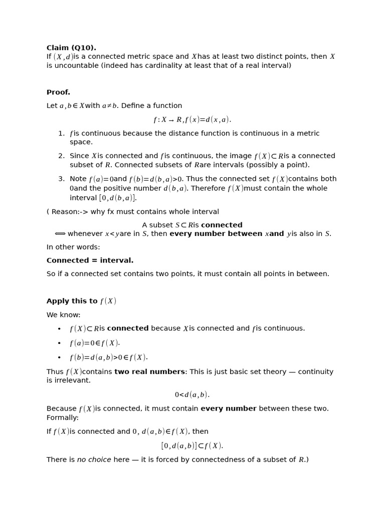 Ra Soln Tut-7 q10-13 | PDF | Mathematical Concepts | Topology