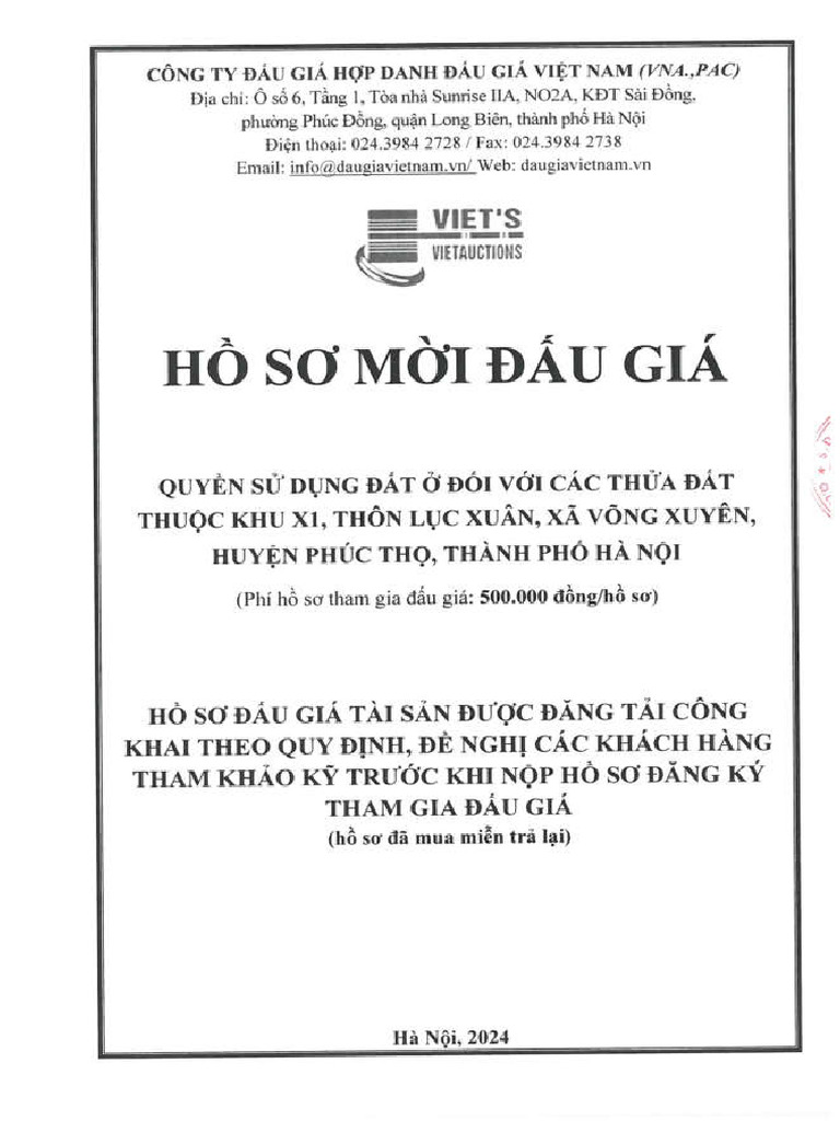 Hồ+sơ+Phúc+Thọ+(Võng+Xuyên)+24.5.2024+-+nén (1) | PDF
