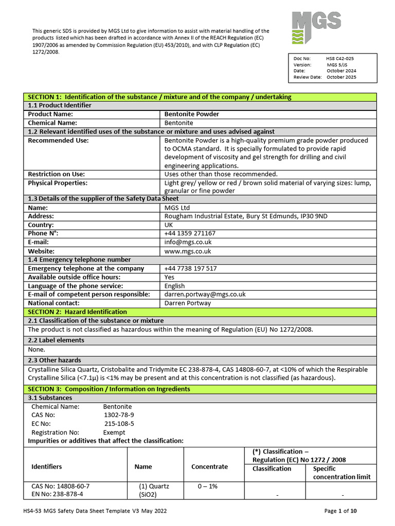 HS8-C42-025-Bentonite-Powder-MGS-Safety-Data-Sheet-V5-October-2024 ...