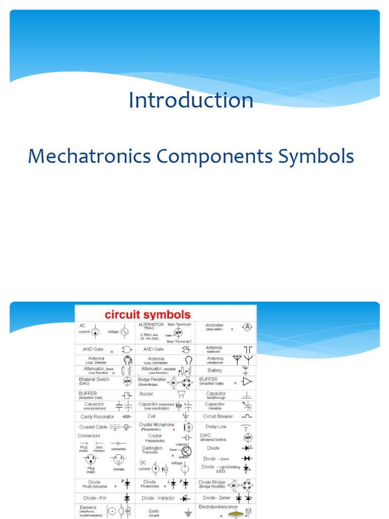 Mechatronics P&ID Symbols Guide | PDF | Instrumentation | Computing