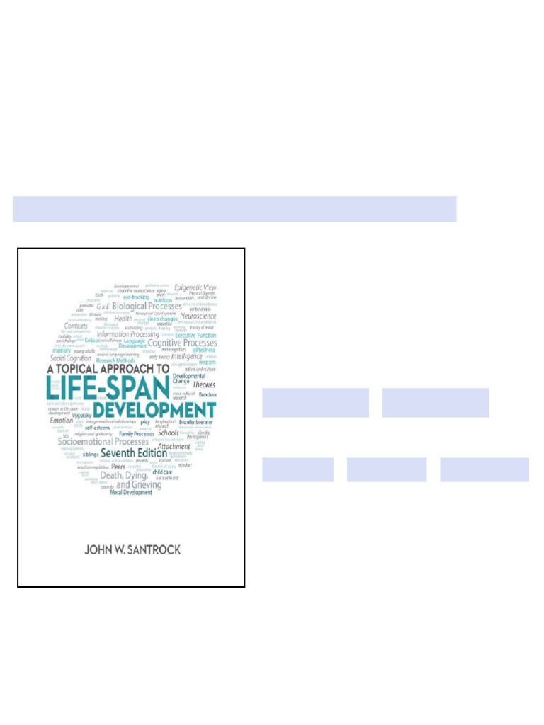 A Topical Approach to Life-Span Development Santrock 7th Edition Test ...