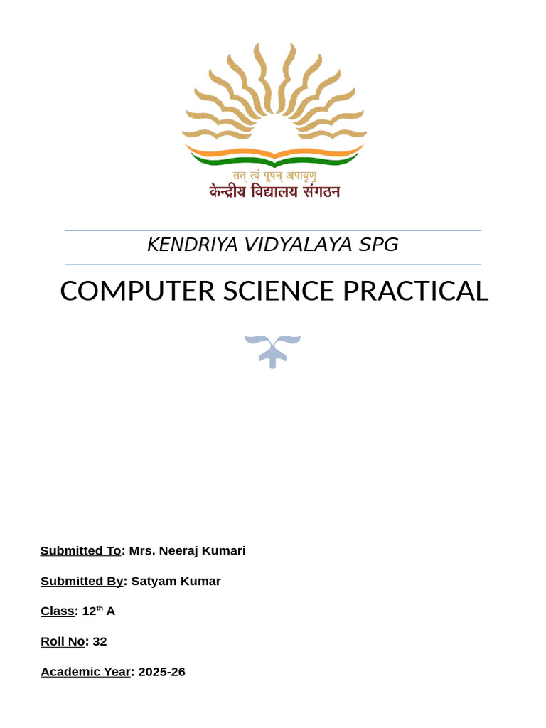 CS Practical | PDF | Comma Separated Values | Computer Programming