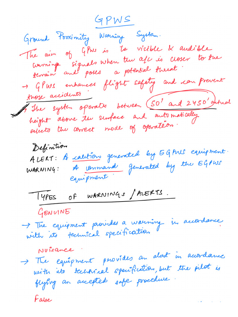 GPWS | PDF