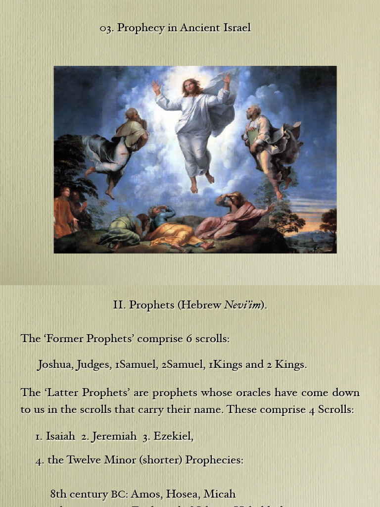03 Prophecy | PDF | Nevi'im | Religious Belief And Doctrine