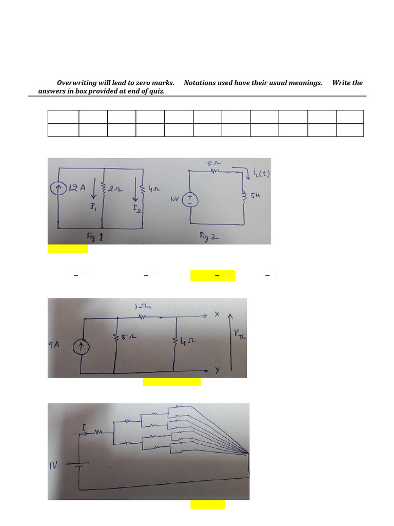 Sessional Quiz 1 Soln | PDF