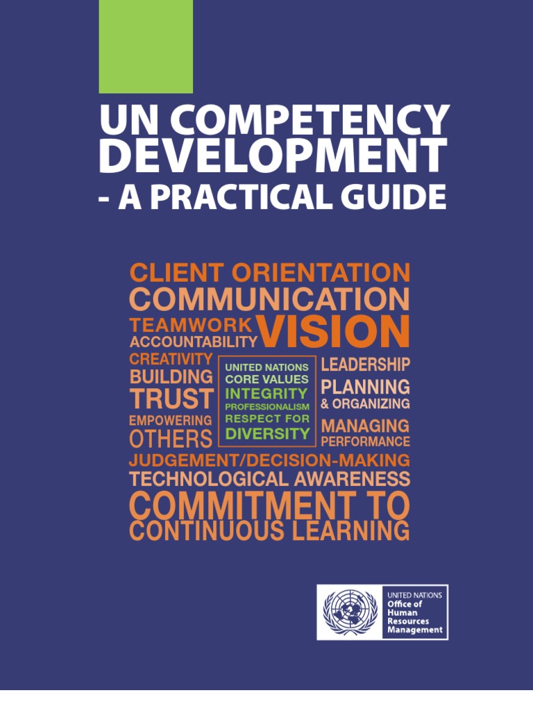 OHRM - CDG - The UN Competency Development A Practical Guide | PDF ...