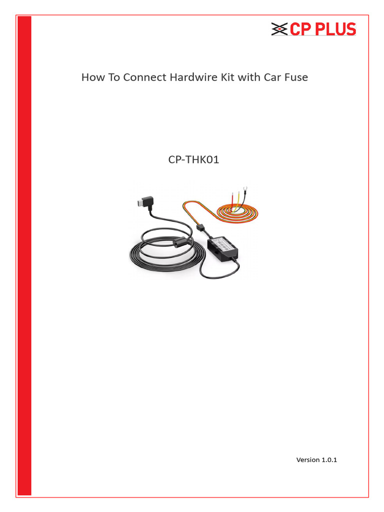 Hardwire Kit Connection Diagram - V1 | PDF