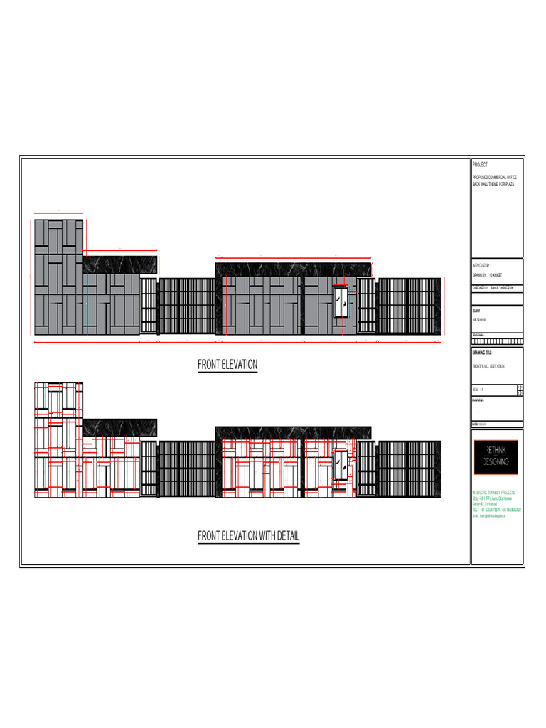 Main Entrance Front Wall Elevation | PDF