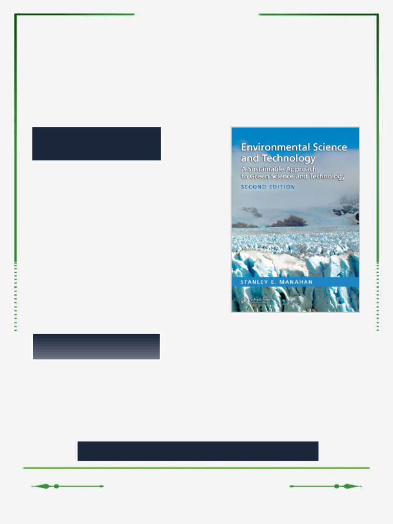 Environmental Science and Technology A Sustainable Approach To Green Science and Technology ...