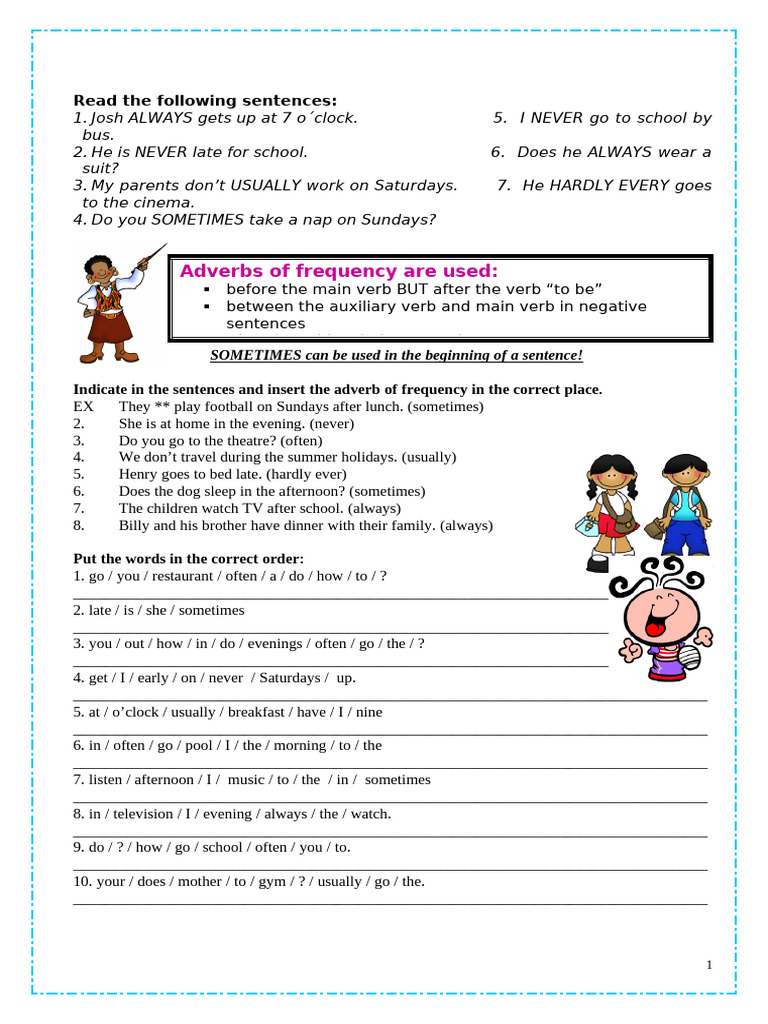2019 Frequency Adverbs | PDF | Verb | Chess Openings