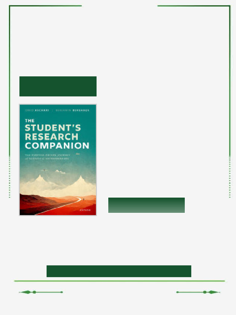 The Student's Research Companion: The Purpose-Driven Journey of ...