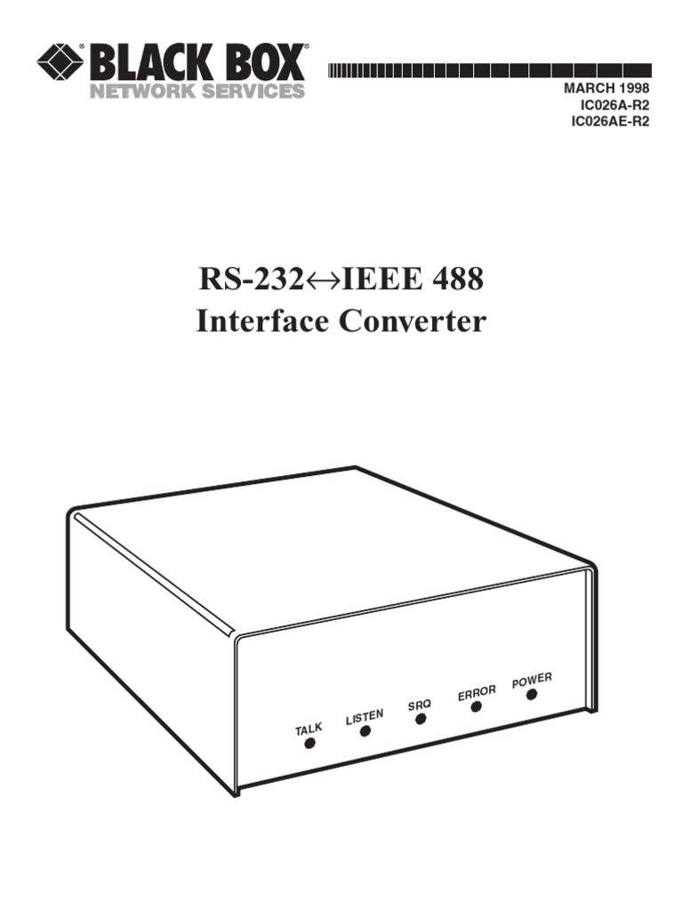 Blackbox RS232 Parallel | PDF | Electrical Connector | Office Equipment