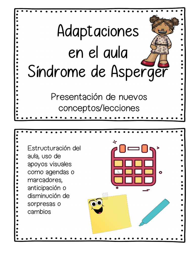 ORIENTACIONES ASPERGER | PDF | Síndrome de Asperger | Salón de clases