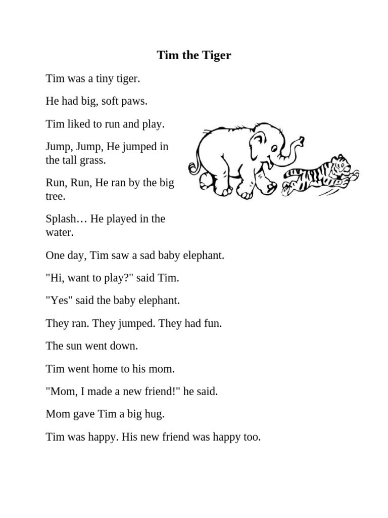 Tim The Tiger | PDF