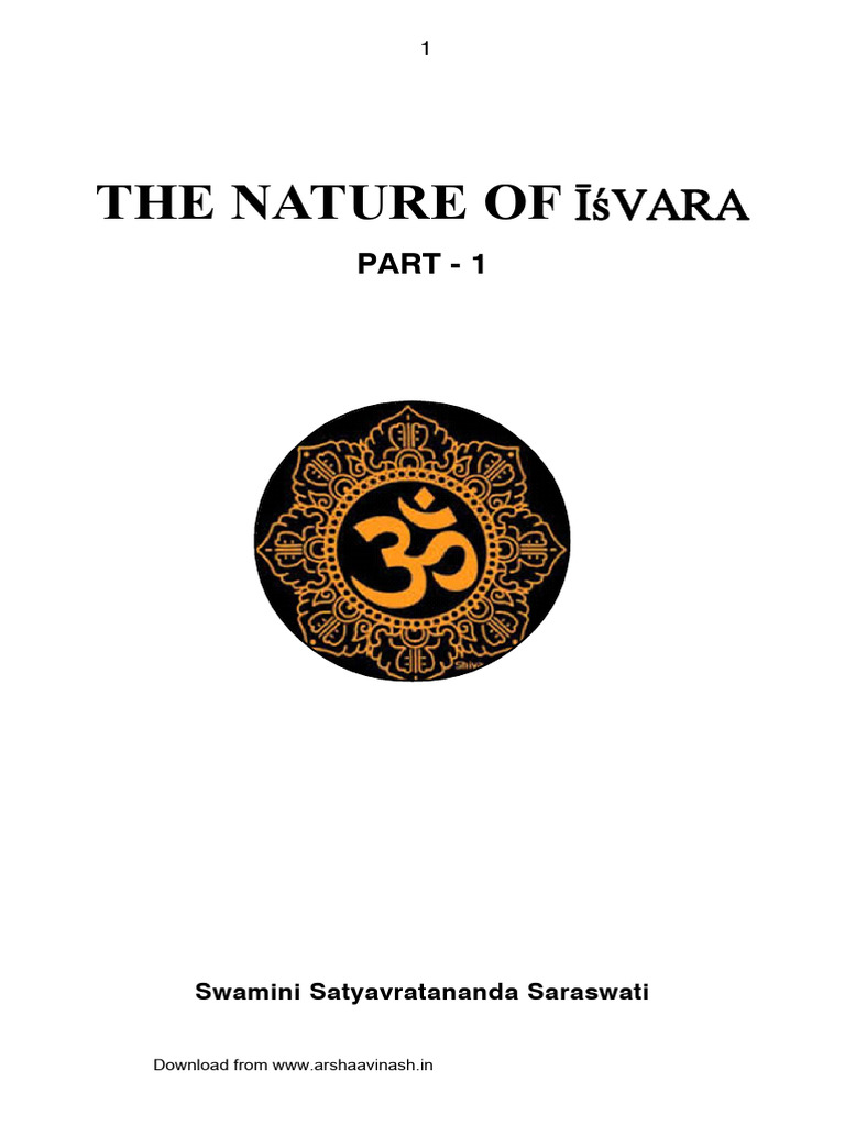Understanding the Nature of Īśvara | PDF | Bhakti | Hindu Texts