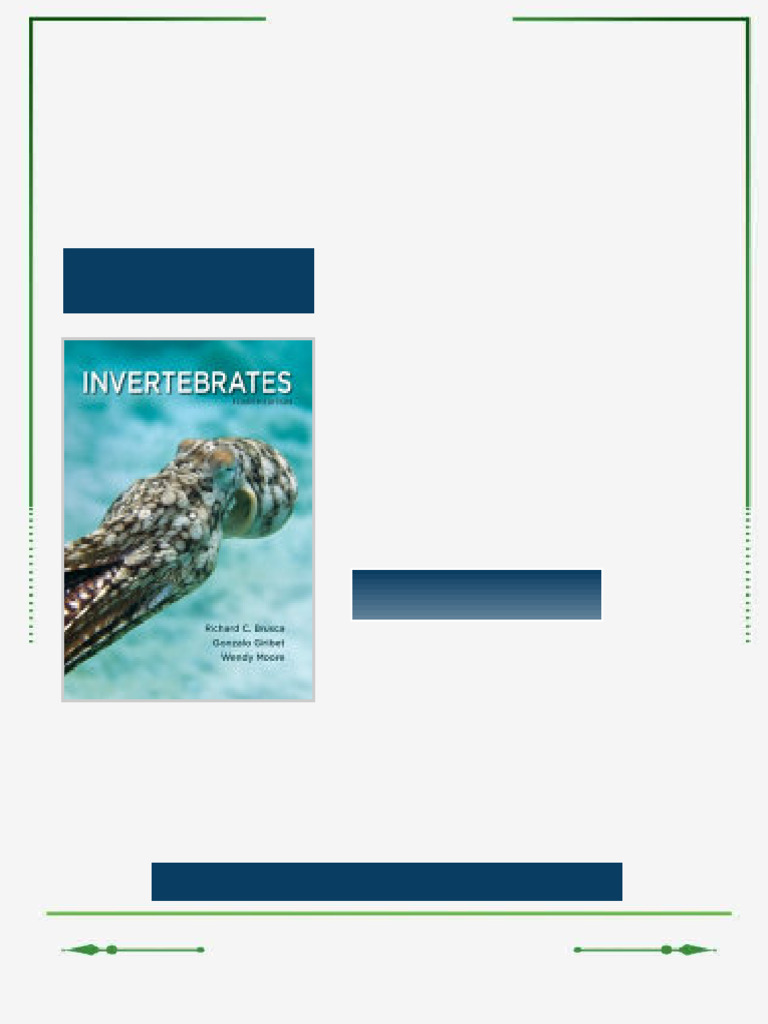 Invertebrates: Fourth Edition Richard C. Brusca Ebook Quick Load Access ...