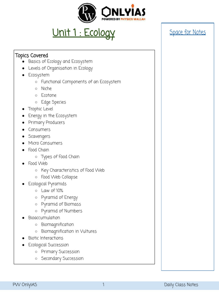 Ecology Basics and Ecosystem Dynamics | PDF | Ecosystem | Ecology