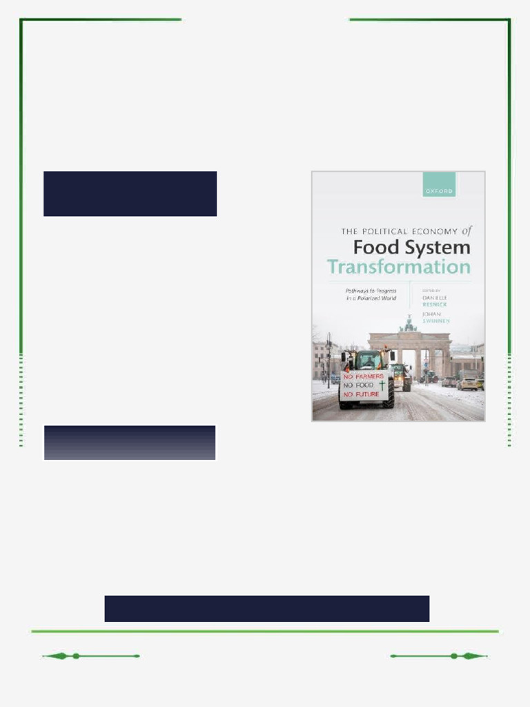 The Political Economy of Food System Transformation: Pathways To ...