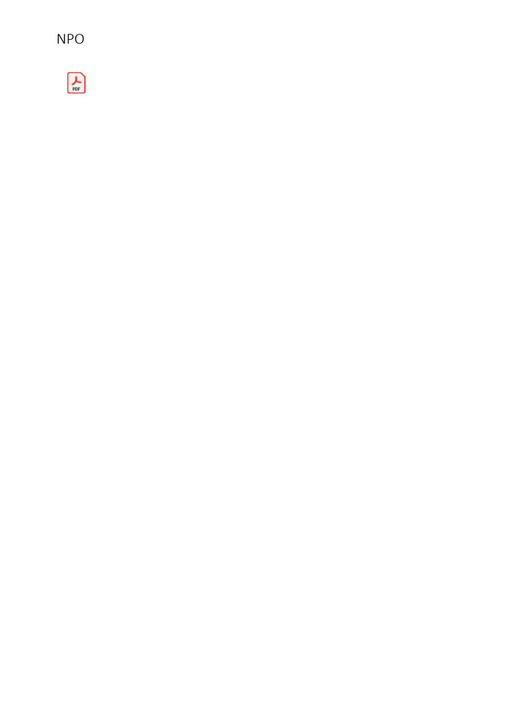 CA FND - NPO Notes | PDF