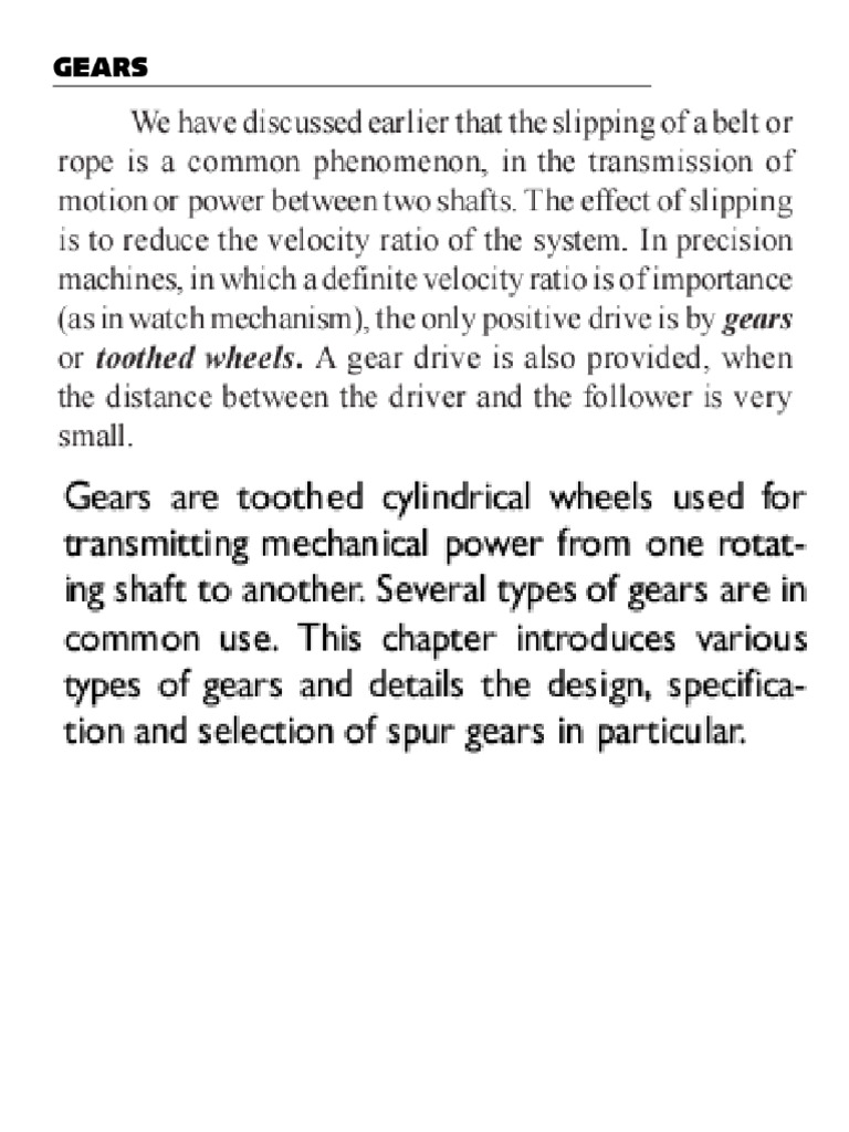 Gears General 1 | PDF