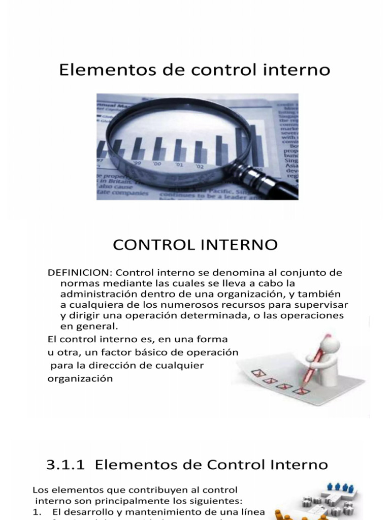 Elementos Del Control Interno | PDF