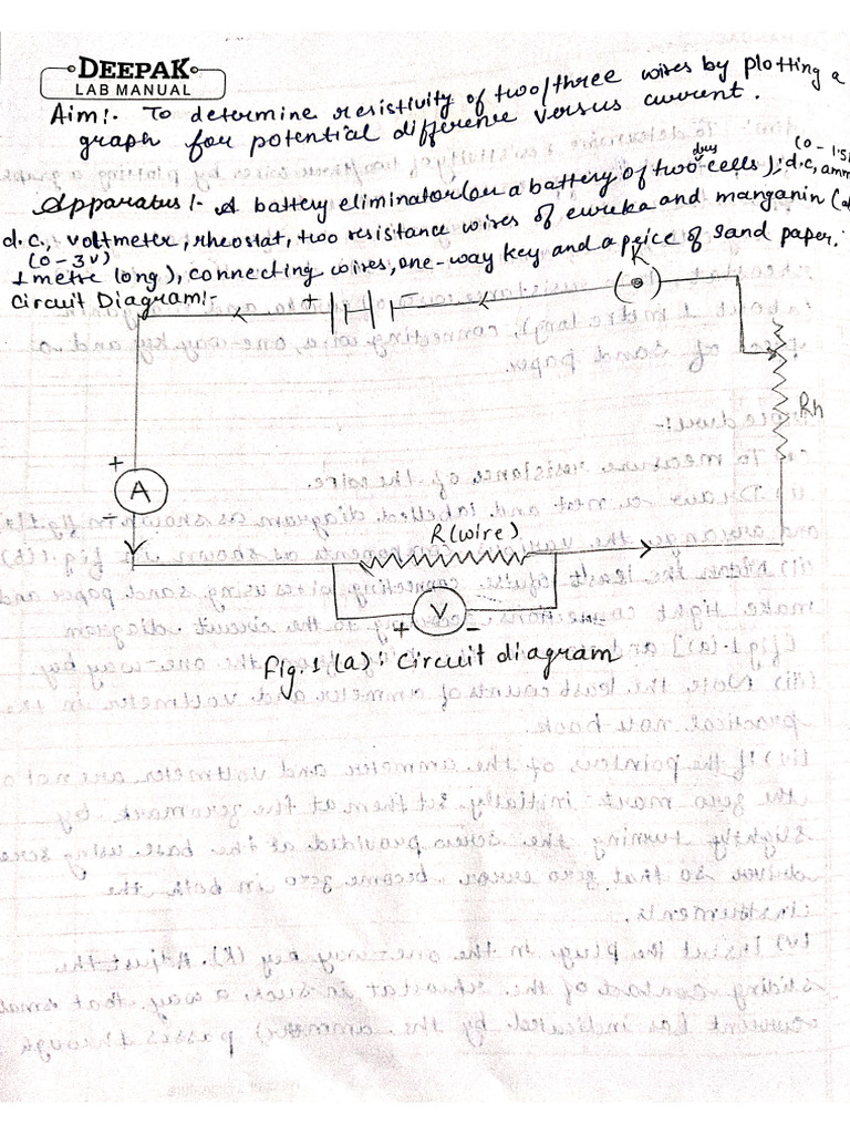 Physics Lab Manual Readings | PDF