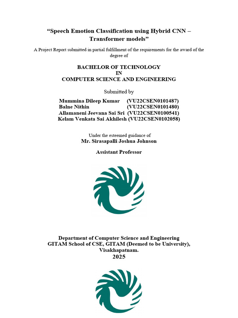 Capstone Project Report Introduction v2 | PDF | Deep Learning | Emotions