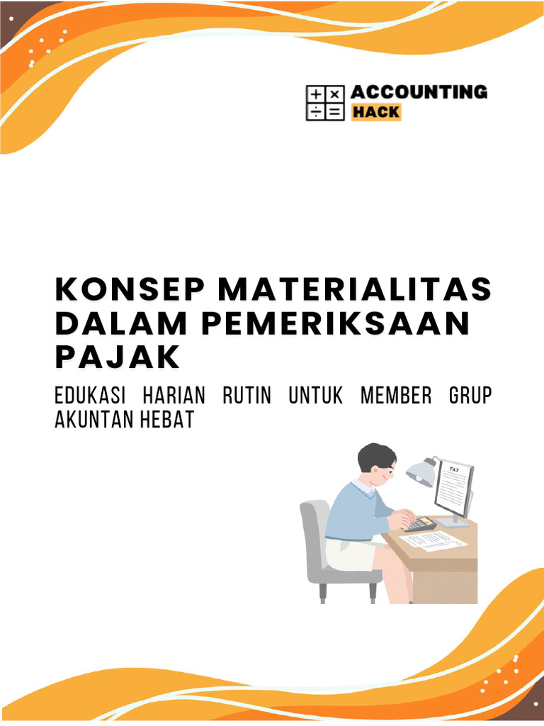 1212 Konsep Materialitas Dalam Pemeriksaan Pajak | PDF