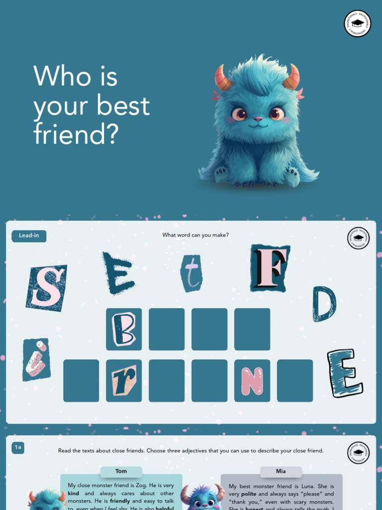 SV Who is Your Best Friend_ (Personality Adjectives) | PDF