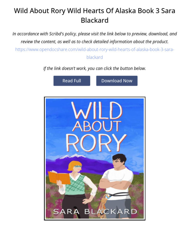 Wild About Rory Wild Hearts of Alaska Book 3 Sara Blackard | PDF