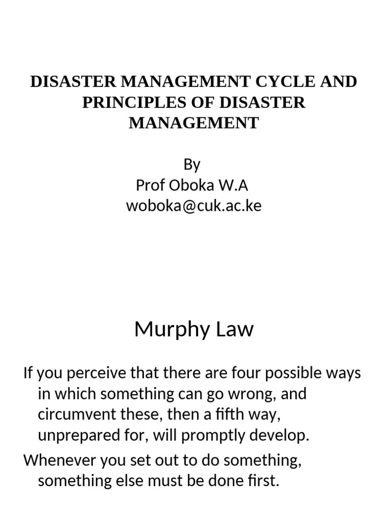 Disaster Management Cycle | PDF | Emergency Management | Emergency