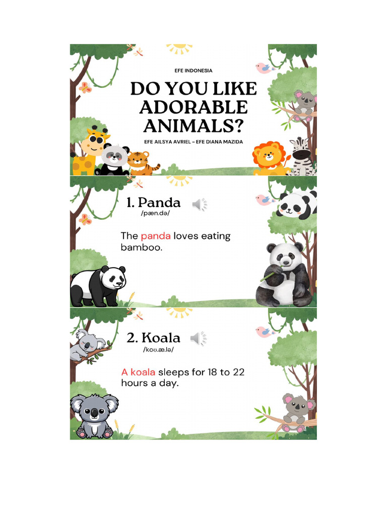 Sd - Do You Like Adorable Animals (01!01!2026) Efe Ailsya-diana | PDF