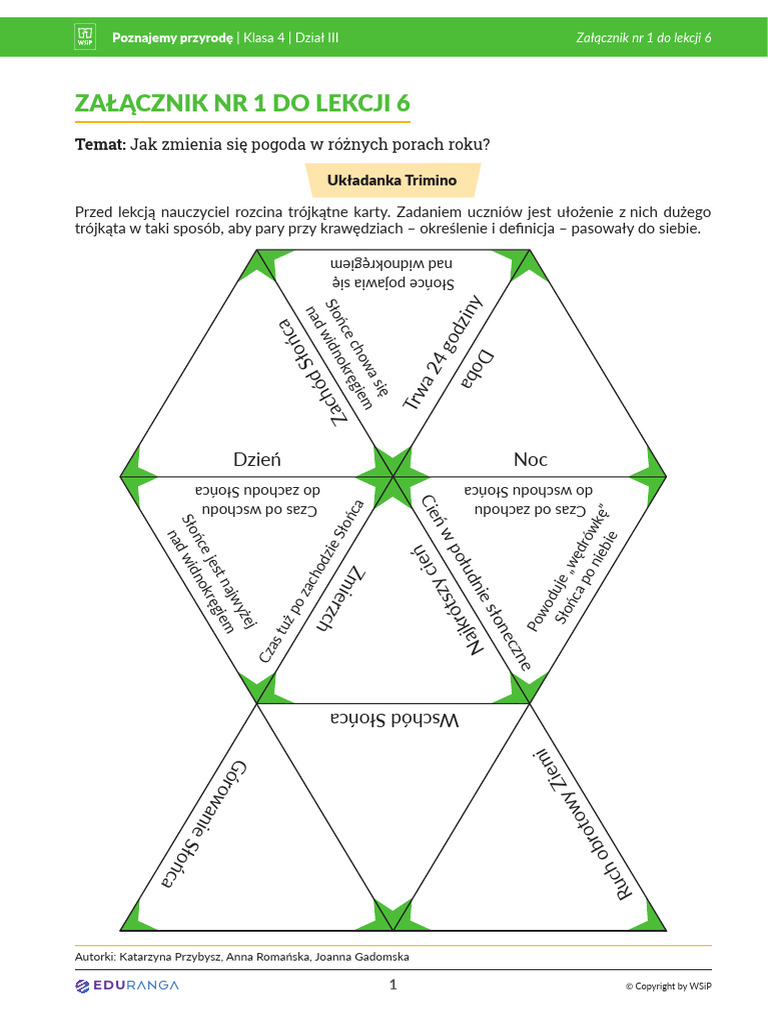 Przyr SP Pozn Przyr Kl 4 Zalacznik 1 Do Lekcji III.6 | PDF