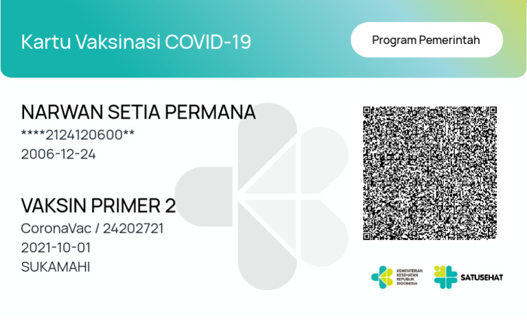 Vaccine Certificate Dose 2 Narwan Setia Permana 489 | PDF