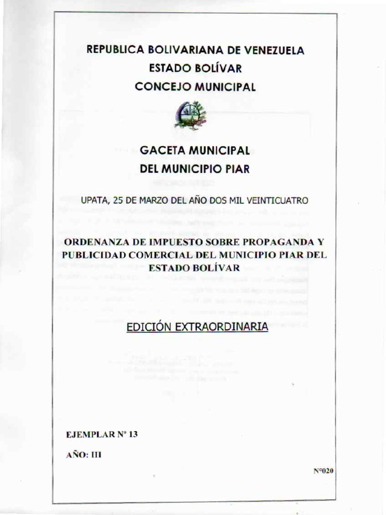 Ordenanza Propaganda y Publicidad (2) Con Firmas | PDF | Publicidad ...