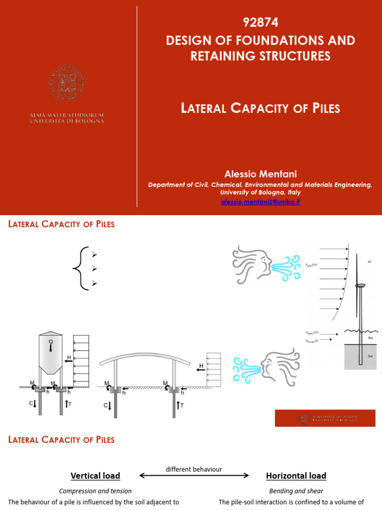 Lateral Capacity of Piles Design Guide | PDF | Stress (Mechanics) | Bending
