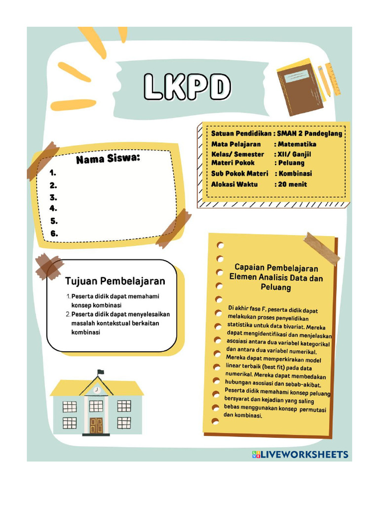 LKPD KOMBINASI 2 | PDF