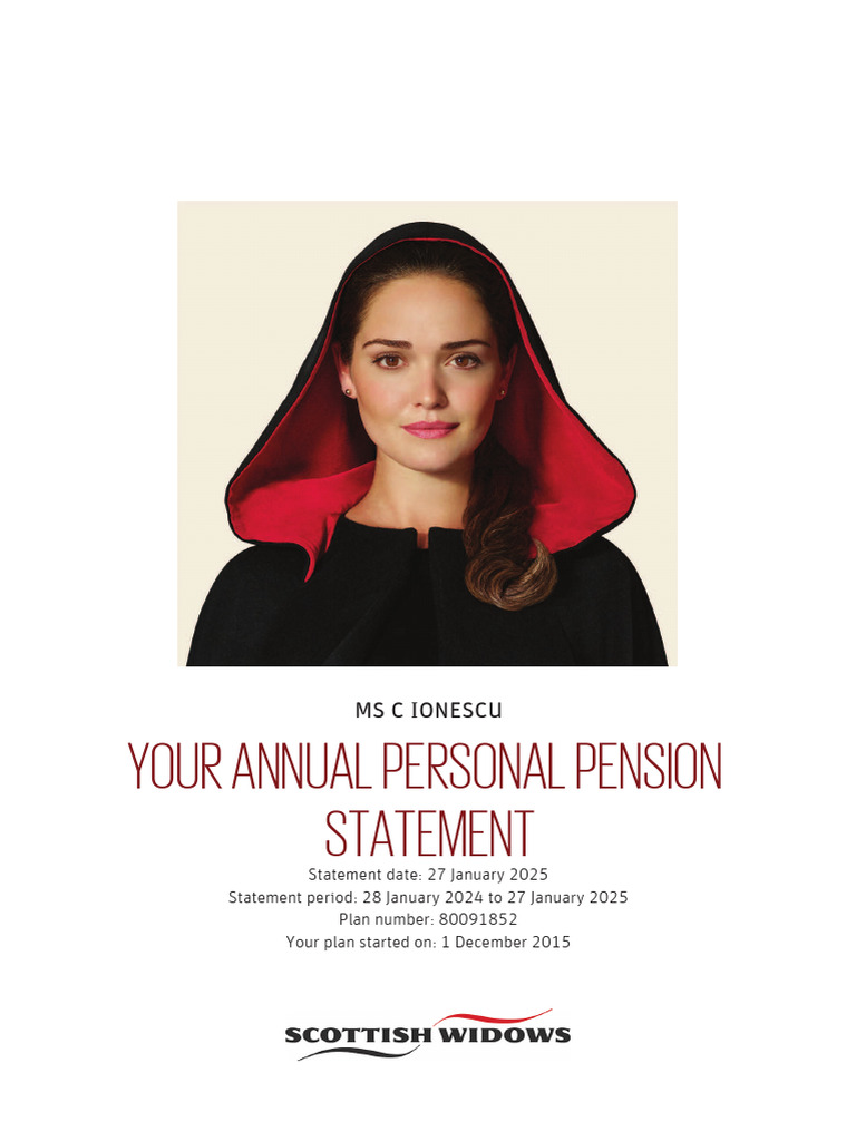 Annual Personal Pension Statement 2025 | PDF | Retirement | Pension