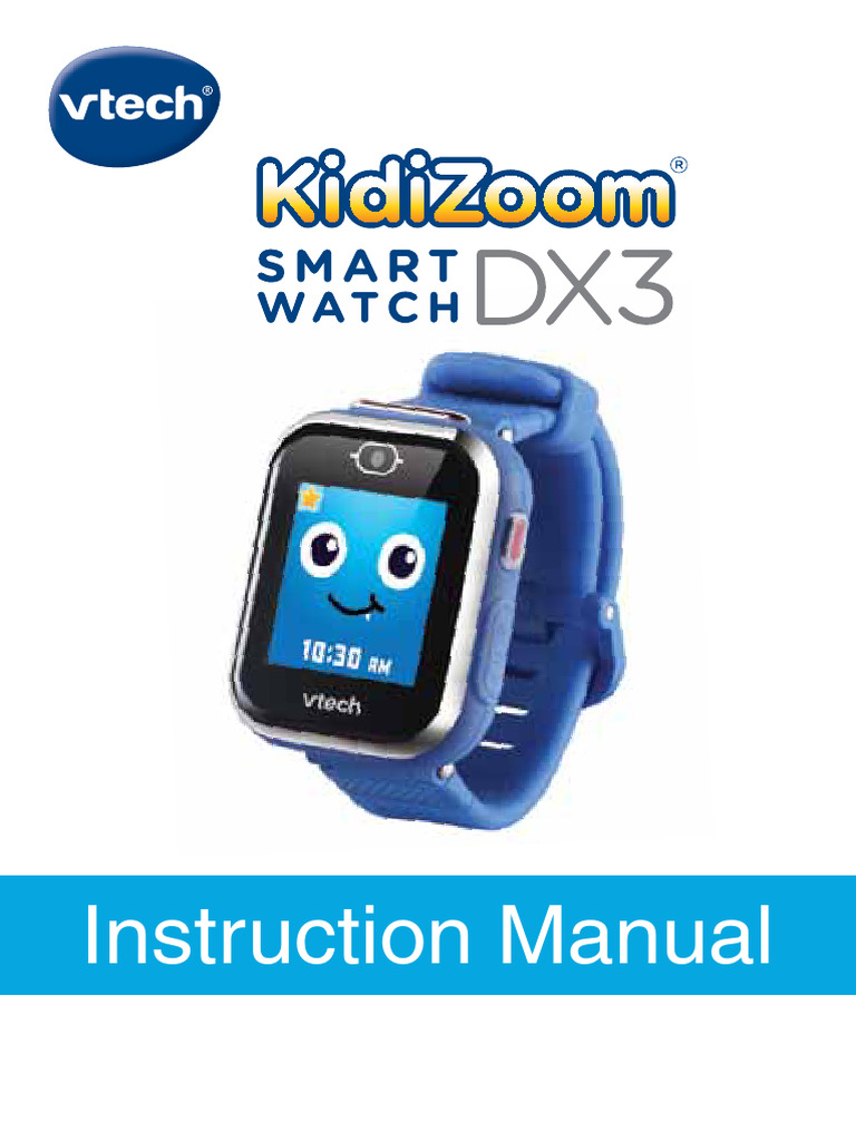 80-549000 KidiZoom Smartwatch DX3 Instruction Manual | PDF | Computer File | Personal Computers