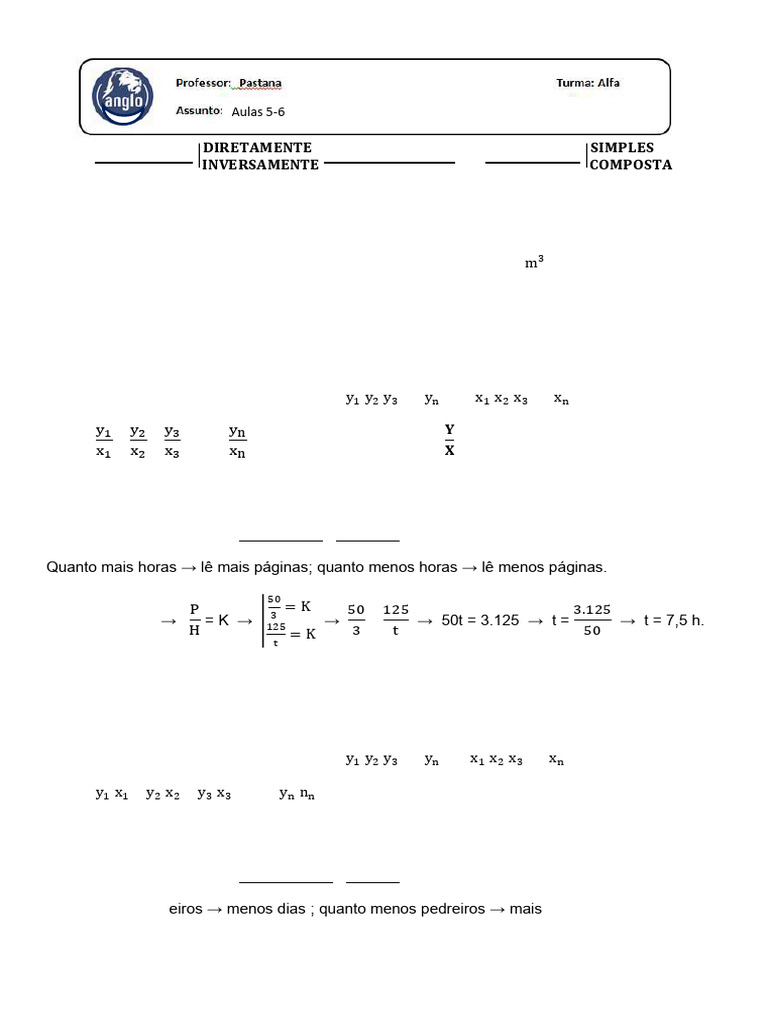 03-04-2024 Mc Alfa Prof Pastana a9) Aulas 5-6 | PDF | Quantidades físicas | Unidades de medida