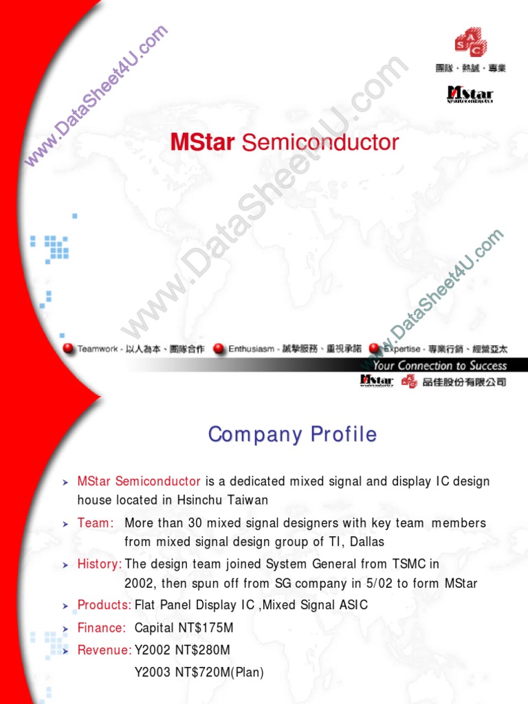 MStar Semiconductor Product Overview | PDF