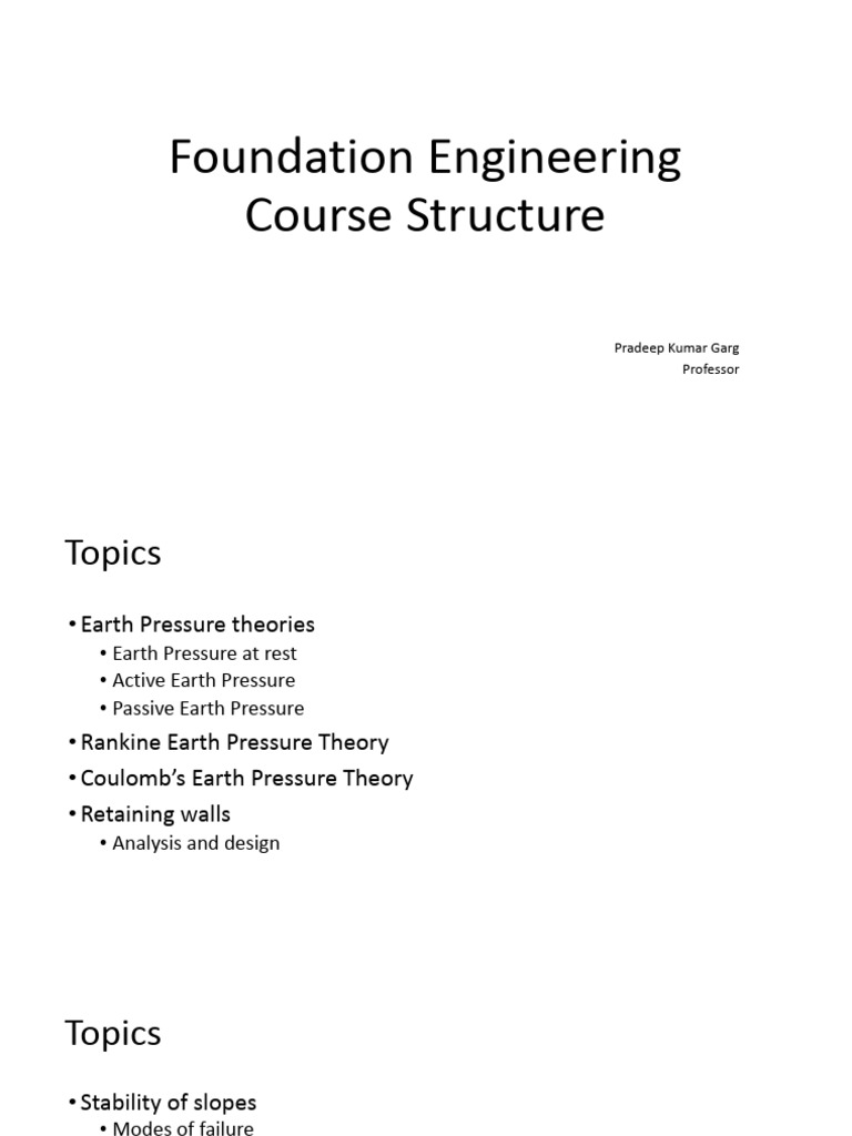 Foundation Engineering Coverage.pptx | PDF