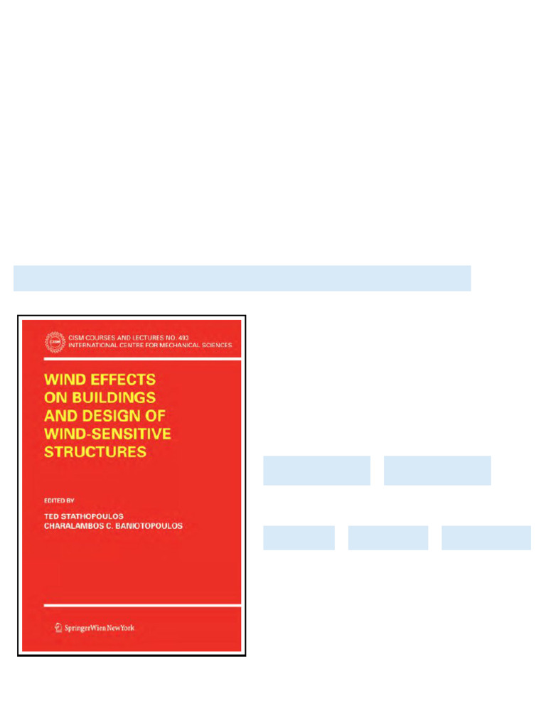 (Ebook) Wind Effects on Buildings and Design of Wind-Sensitive ...