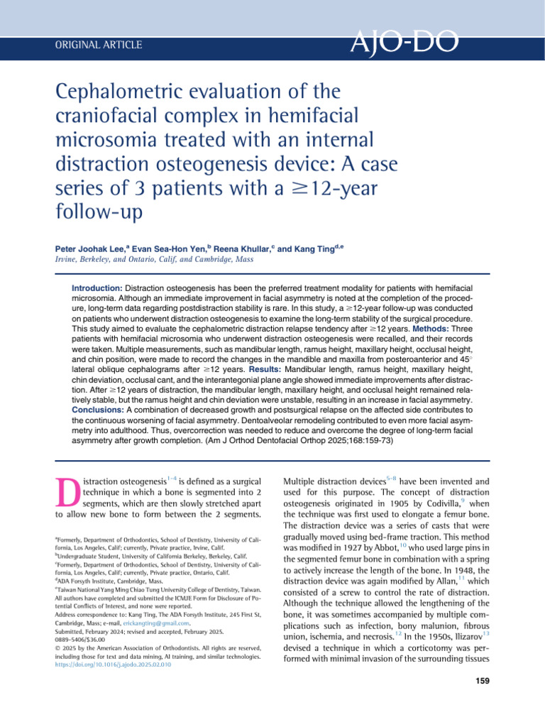 Cephalometric Evaluation of The Craniofacial Compl 2 | PDF