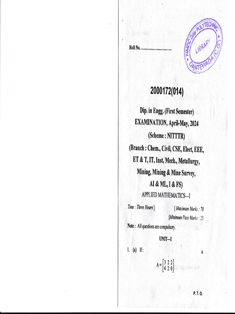 App Maths 2024 April | PDF | Algebra | Geometry