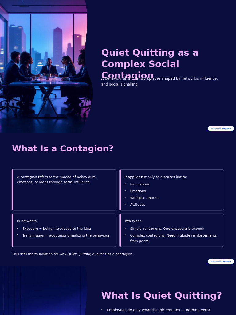Quiet Quitting as a Complex Social Contagion 2 | PDF | Infection ...