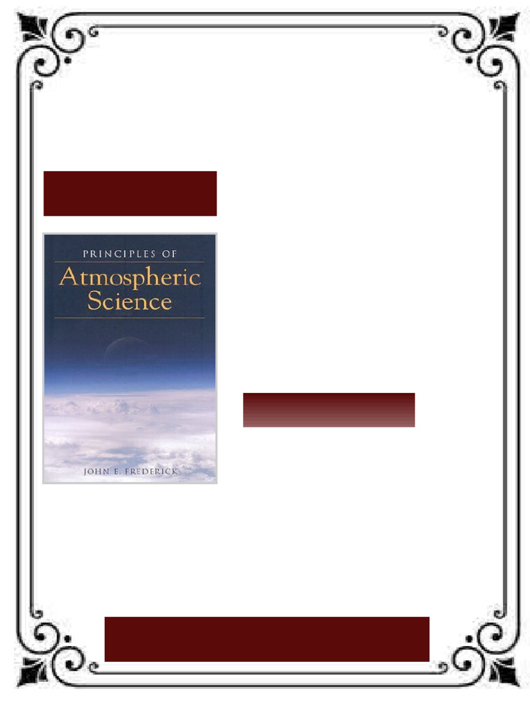 Principles of Atmospheric Science John E. Frederick ebook enhanced ...