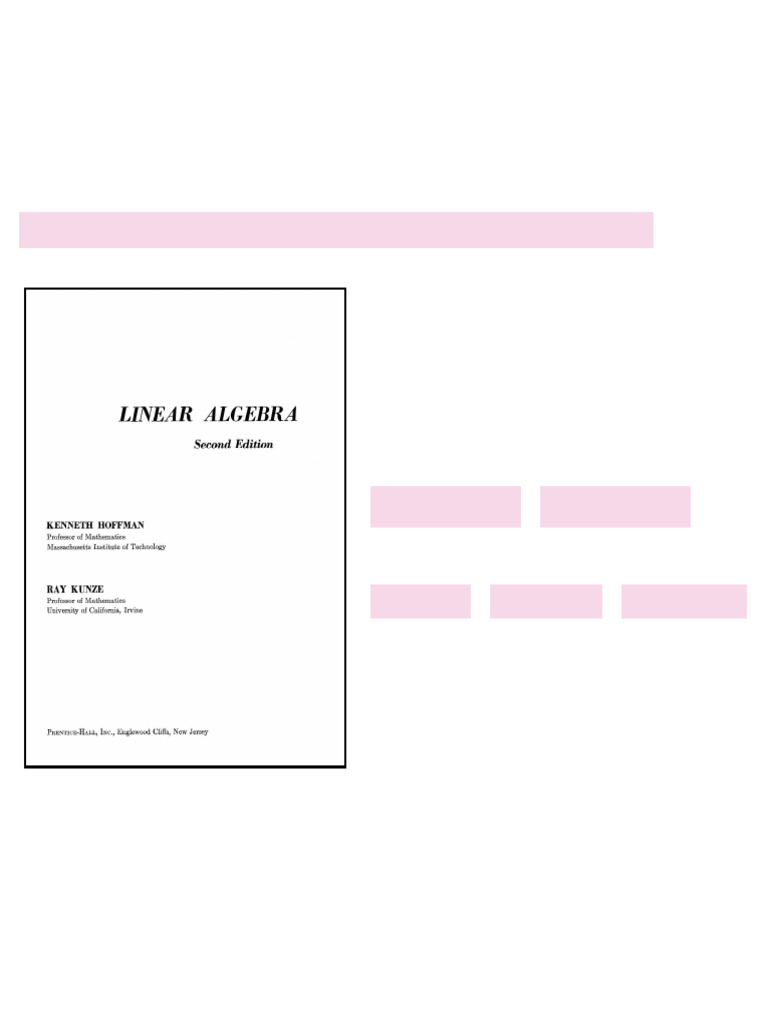 Linear Algebra available all format | PDF