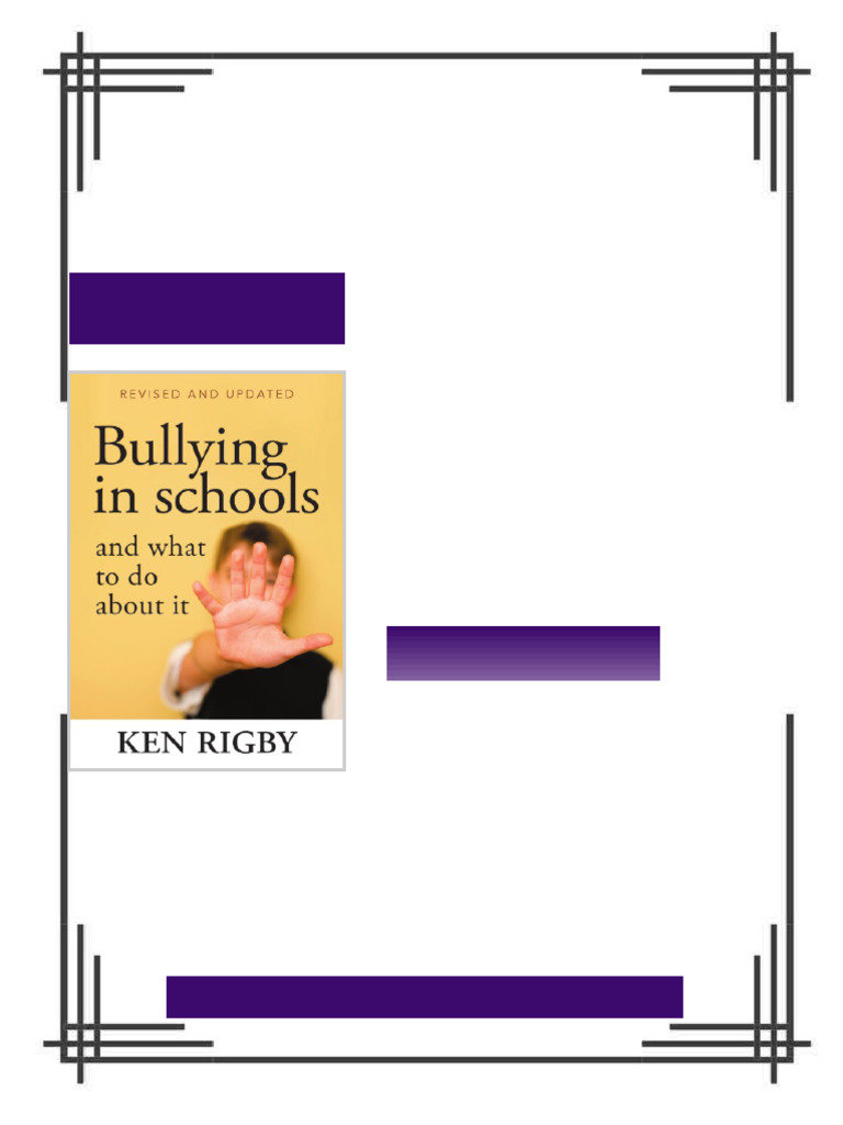 Bullying in schools and what to do about it Rigby ebook sample ...