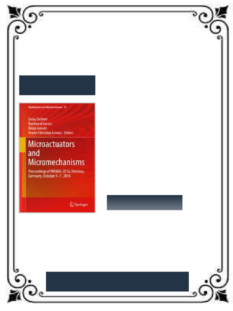 Microactuators and Micromechanisms: Proceedings of MAMM-2016, Ilmenau ...